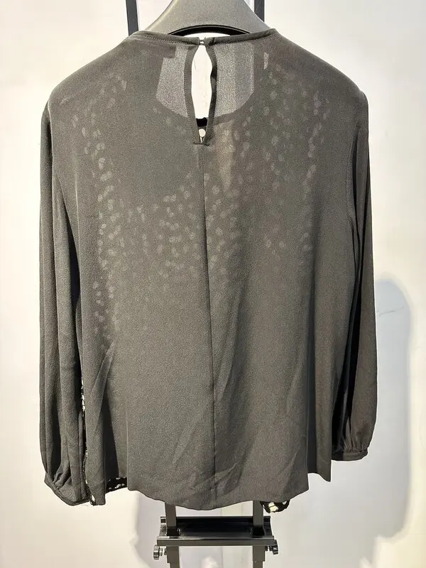 Max Mara Long-sleeved Blouse With Lace Detailing