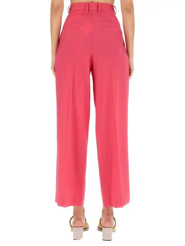 ALYSI Pleat Detailed Straight-leg Trousers