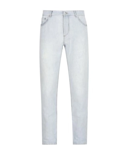 Brunello Cucinelli Straight Leg Jeans - White
