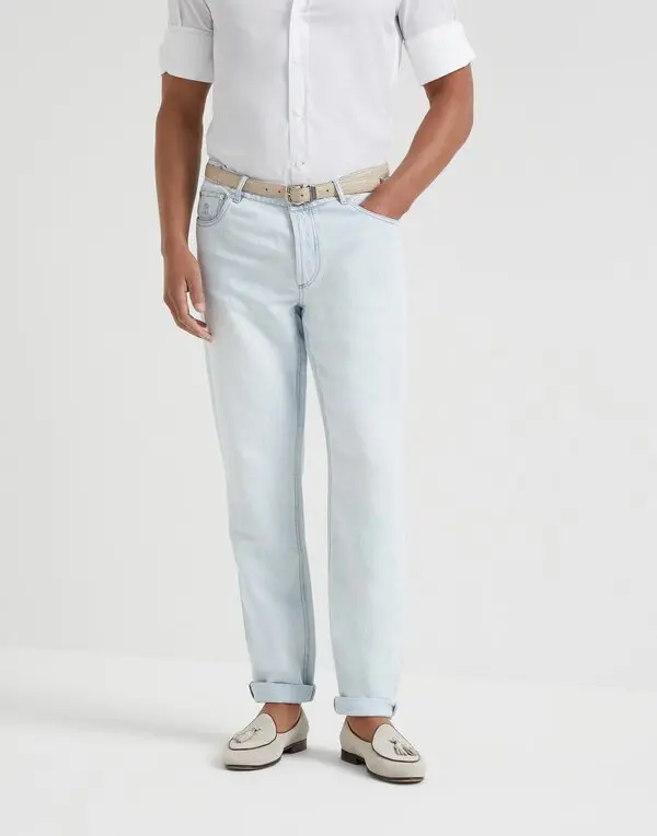 Brunello Cucinelli Straight Leg Jeans - White