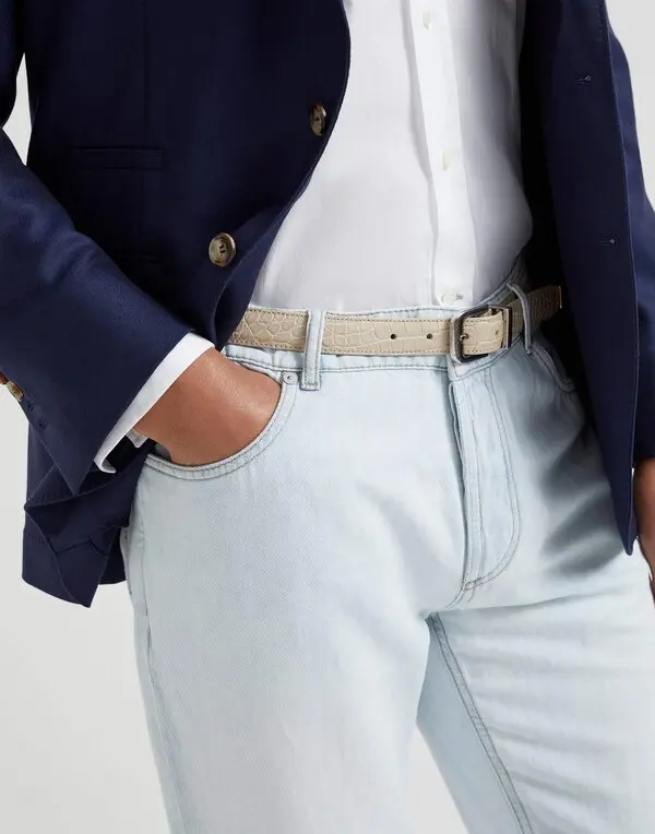 Brunello Cucinelli Straight Leg Jeans - White