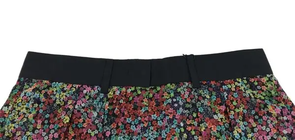 Sportmax Pleated Floral Print Midi Skirt