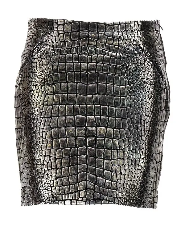 TOM FORD Patterned Mini Skirt - Black