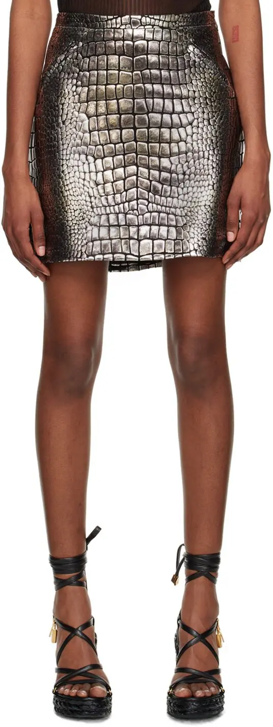 TOM FORD Patterned Mini Skirt