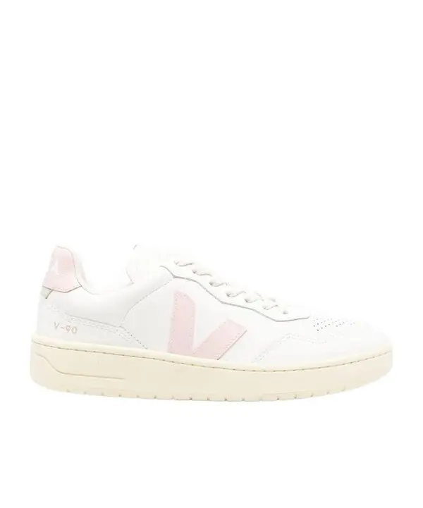 VEJA Logo Patch Lace-up Sneakers - White