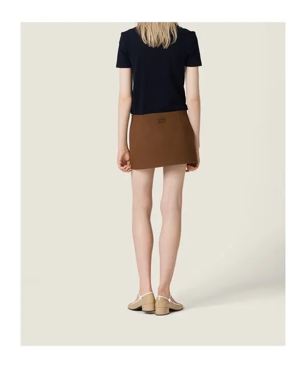 Miu Miu Short Sleeve Logo Top