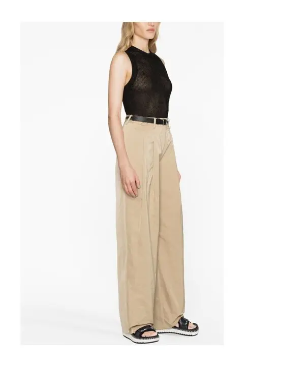 LOW CLASSIC High Neck Open-knit Tank Top - No