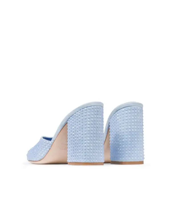 Paris Texas Embellished Open-toe Mules - Blue