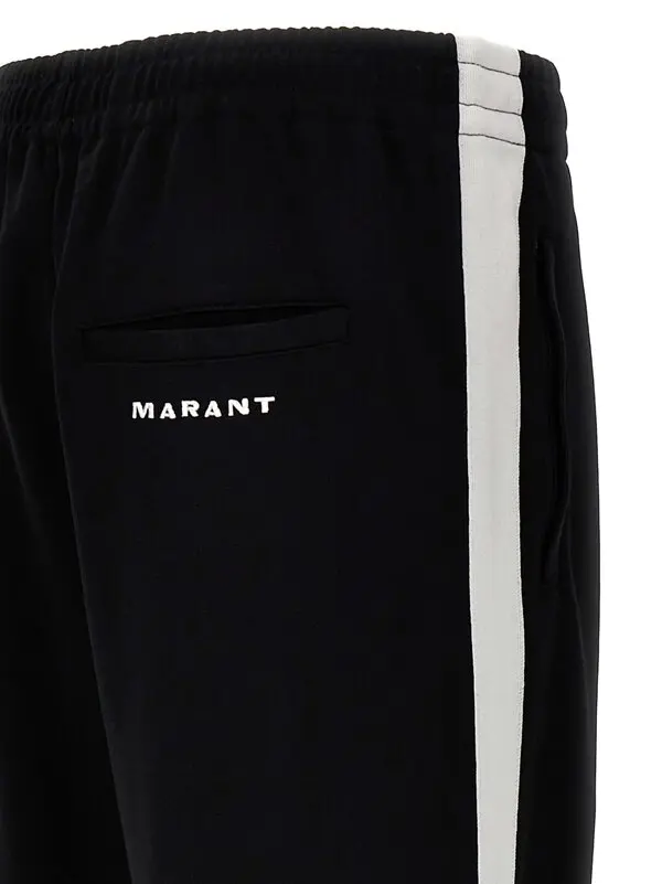 Isabel Marant Étoile Ryamy Track Pants With Side Stripe Detail - Black