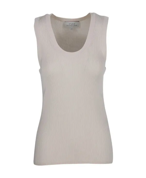 Studio Nicholson Ribbed Knit Tank Top - Gray