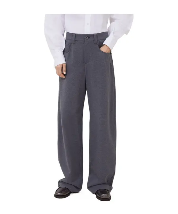Brunello Cucinelli High Waisted Straight Leg Trousers