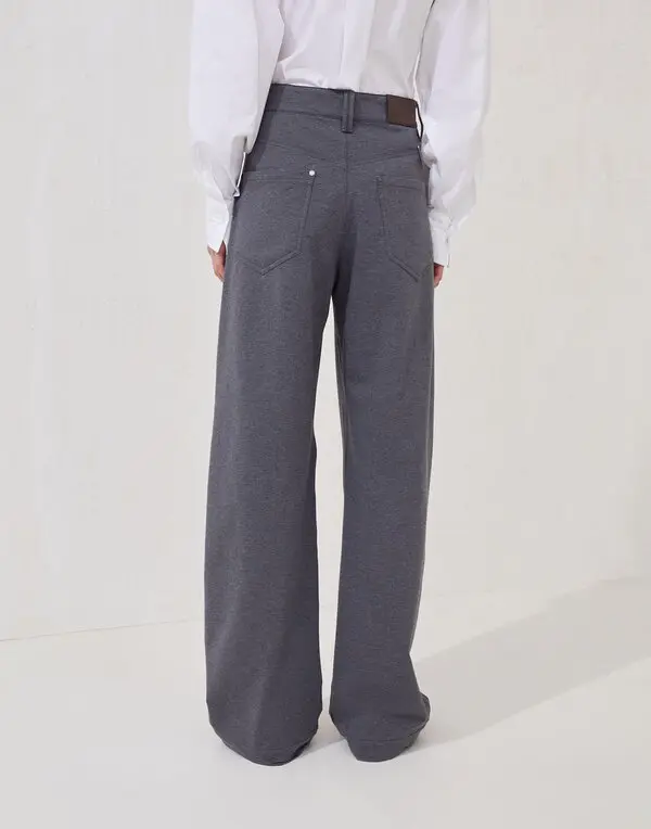 Brunello Cucinelli High Waisted Straight Leg Trousers