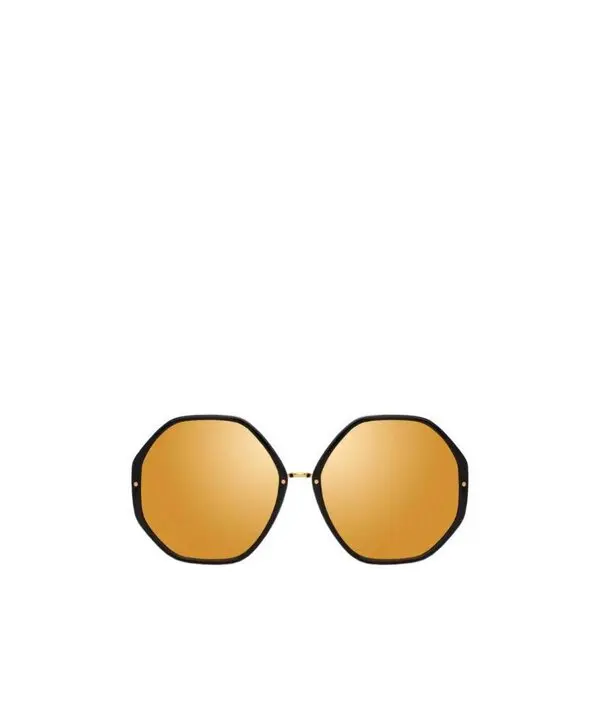 Linda Farrow Hexagonal Frame Sunglasses - Multicolor