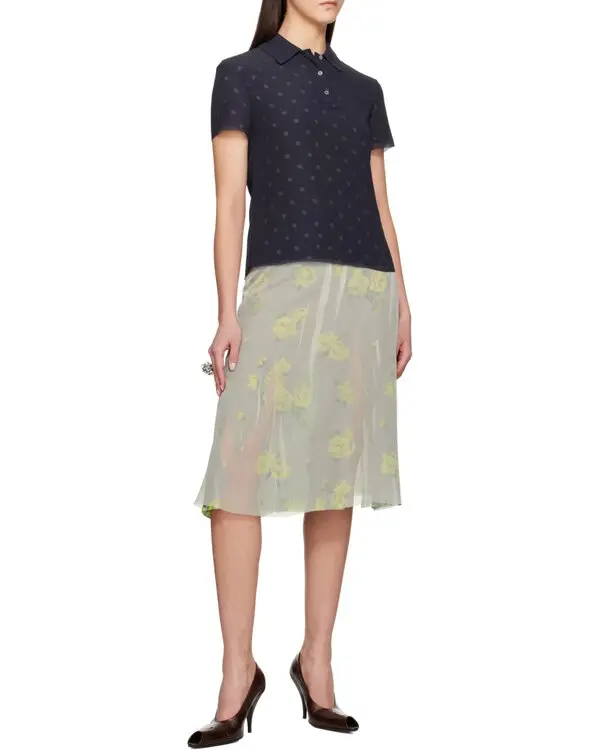 Acne Studios Floral Printed Midi Skirt