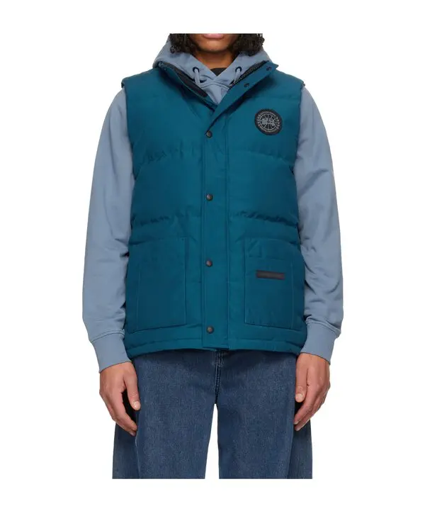 Canada Goose Label Down Vest - Wei Blue