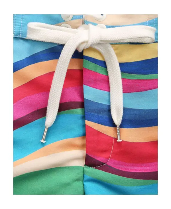Red Valentino Striped Drawstring Shorts - Multicolor