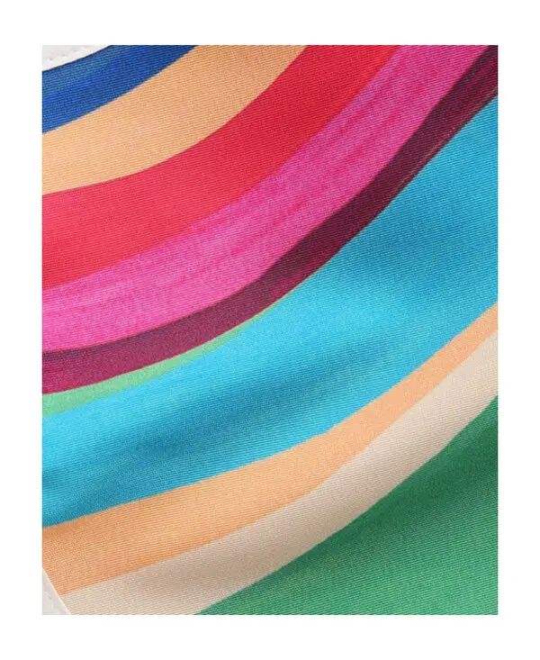 Red Valentino Striped Drawstring Shorts - Multicolor