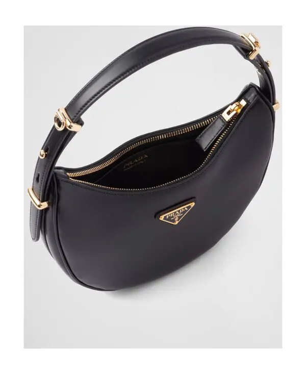 Prada Arqué Shoulder Bag - Black