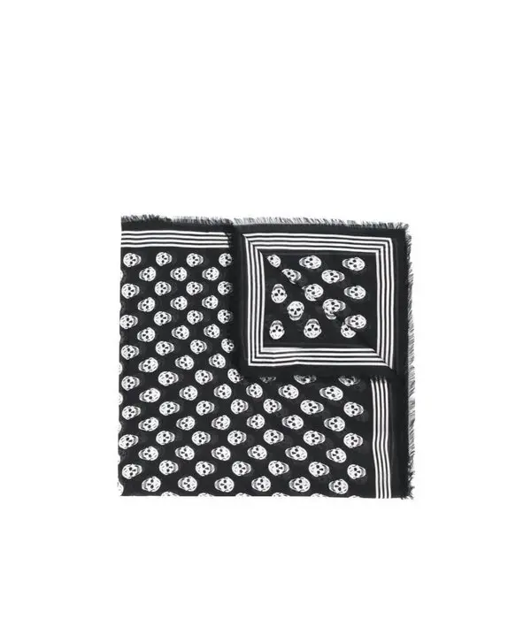 Alexander McQueen Allover Skull Scarf - Black