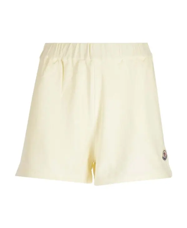 Moncler Terrycloth Shorts With Side Logo Decals