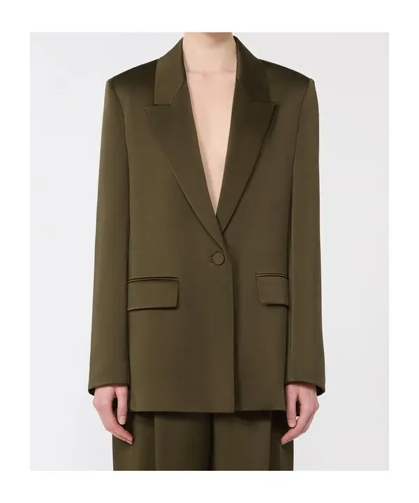 Max Mara Notched Lapel Blazer - Brown