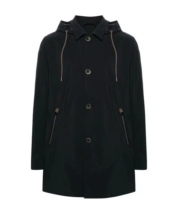 Herno Button-up Hooded Jacket