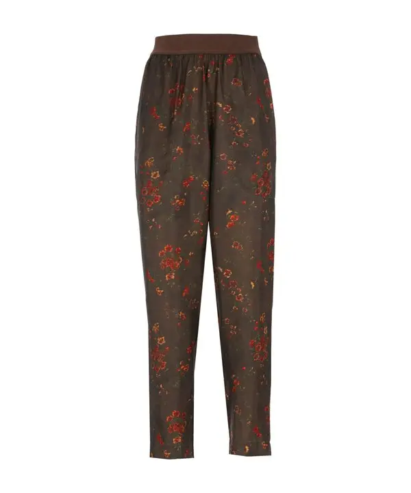UMA WANG Printed Elastic Belt Casual Pants