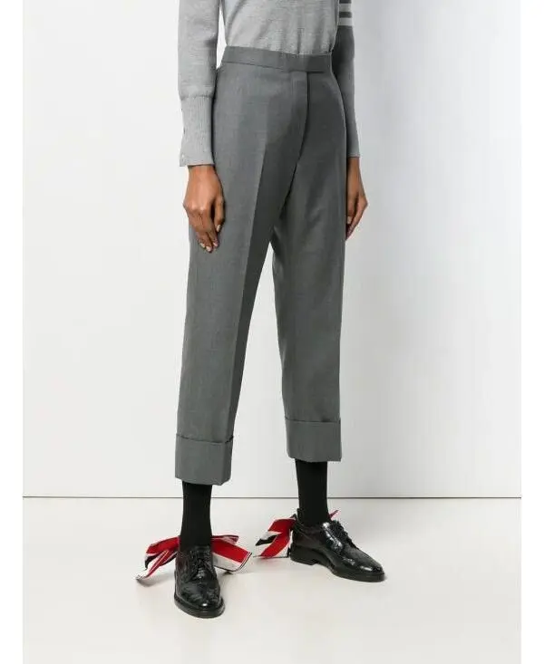 Thom Browne Super 120s High-waisted Trousers