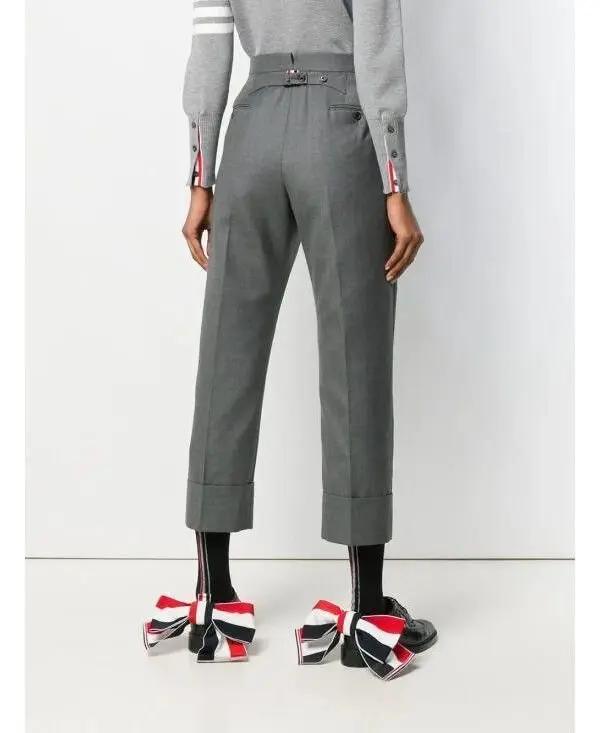 Thom Browne Super 120s High-waisted Trousers