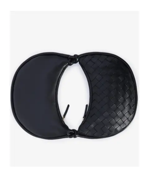 Bottega Veneta Intrecciato Shoulder Bag - Black