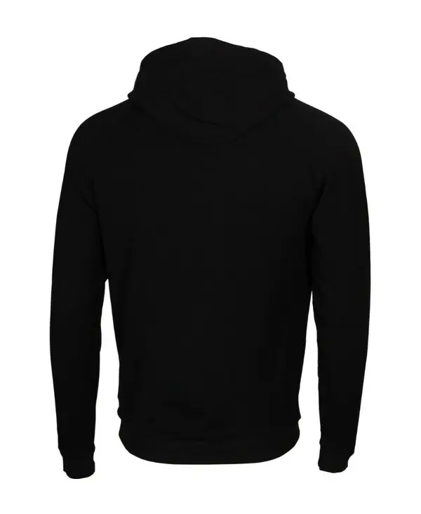 Hugo Boss Logo Print Drawstring Hoodie - Black