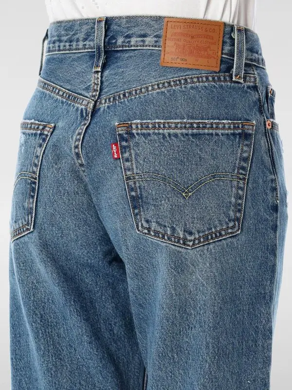 LEVI'S 501 90s Relaxed Fit Straight Leg Jeans - Gray