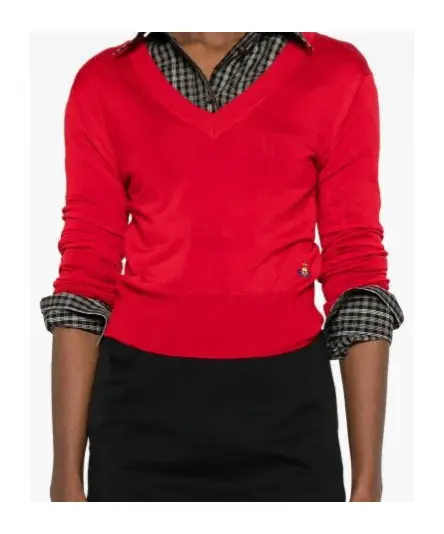 VIVIENNE WESTWOOD V-neck Long Sleeve Sweater