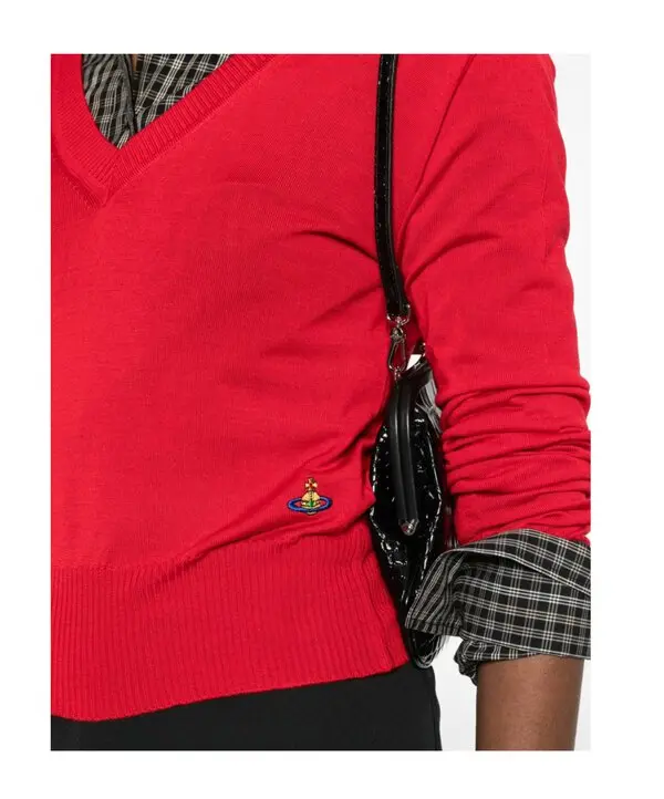 VIVIENNE WESTWOOD V-neck Long Sleeve Sweater
