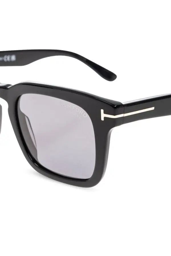 TOM FORD Dax Square Frame Sunglasses - Gray