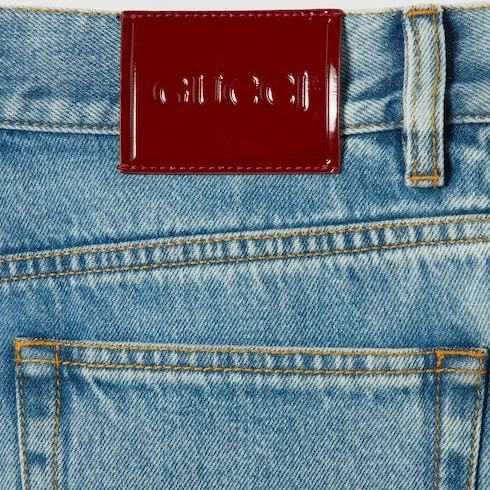 Gucci Stonewashed Certified Cotton Denim Shorts
