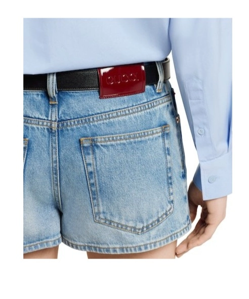 Gucci Stonewashed Certified Cotton Denim Shorts