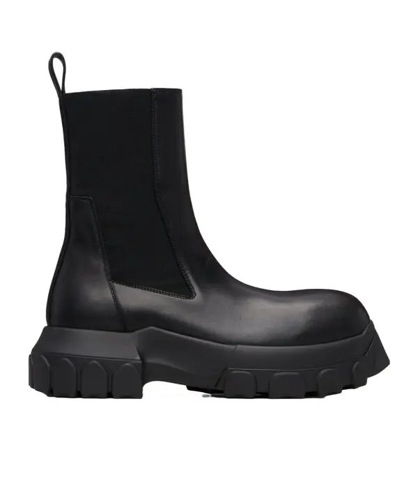 Rick Owens Chunky Tractor Boots - Black