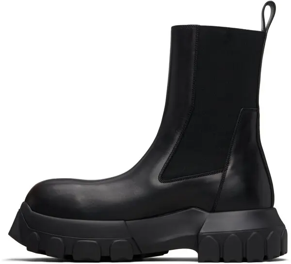 Rick Owens Chunky Tractor Boots - Black