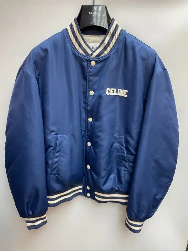 Celine Loose Teddy Jacket In Nylon