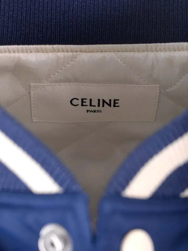 Celine Loose Teddy Jacket In Nylon
