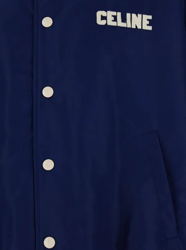 Celine Loose Teddy Jacket In Nylon