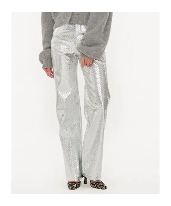 ROTATE BY BIRGER CHRISTENSEN Braided Straight-leg Trousers