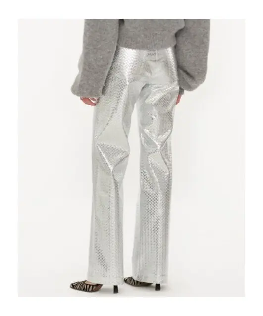 ROTATE BY BIRGER CHRISTENSEN Braided Straight-leg Trousers