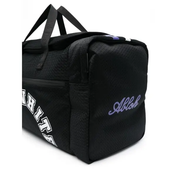 Off-White Logo-print Mesh Holdall - Black