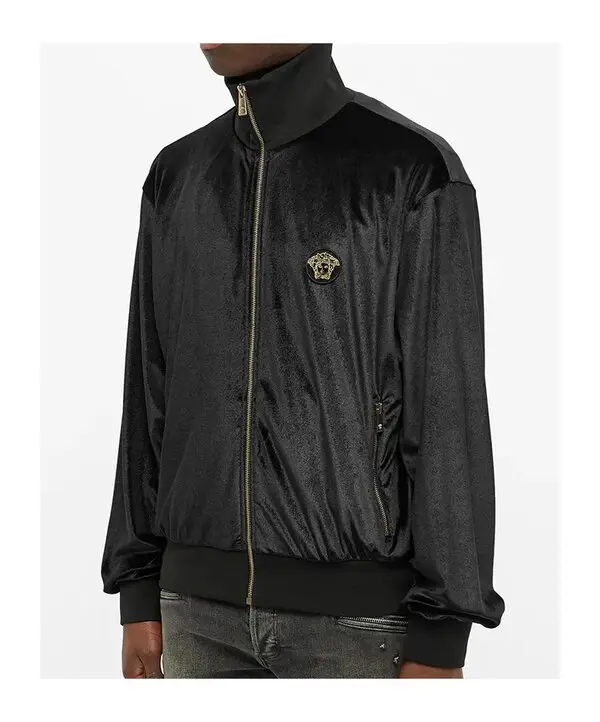 Versace Medusa Zip-up Velour Track Jacket