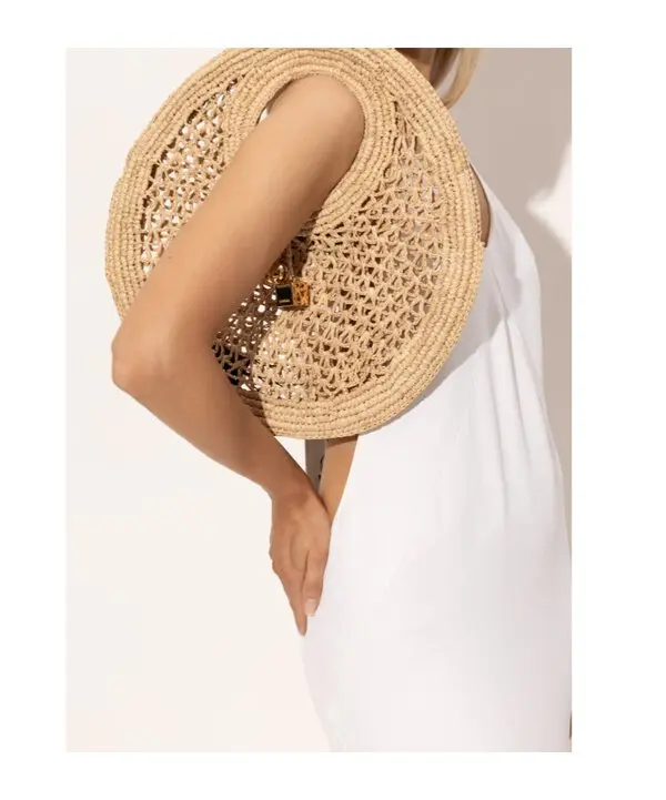 Jacquemus Small Beach Raffia Tote Bag