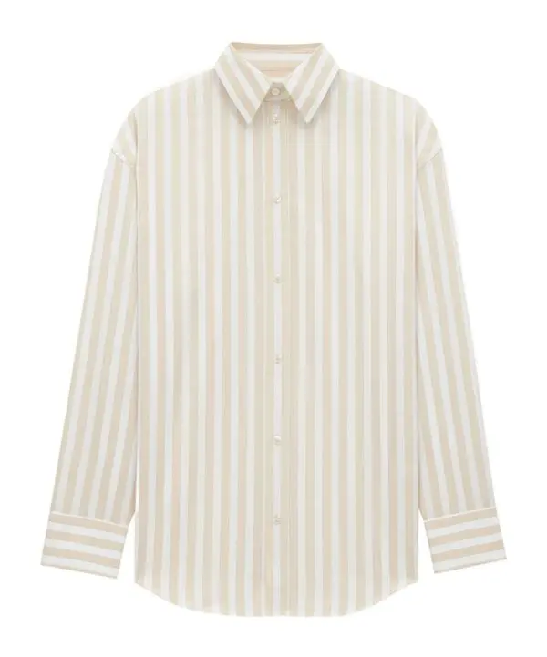 Saint Laurent Cassandre Striped Button-up Shirt