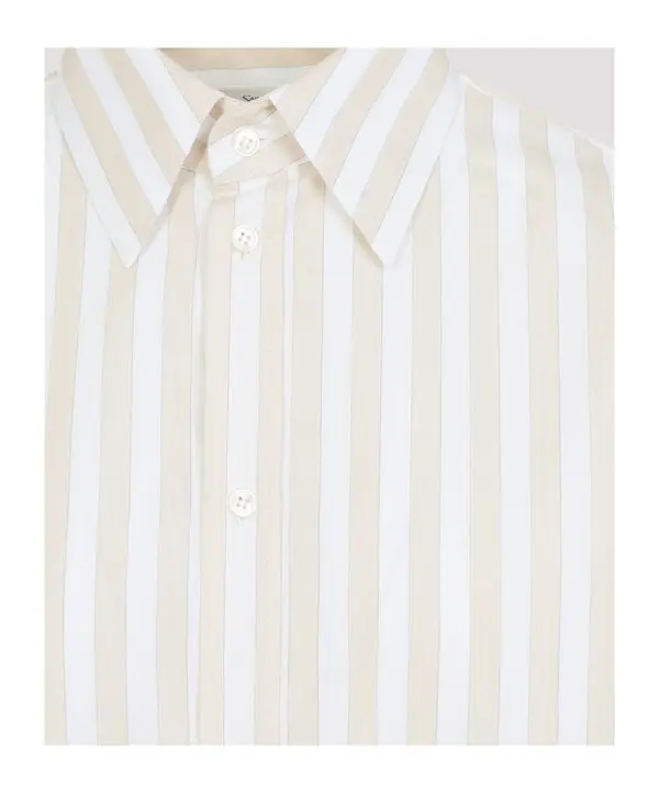 Saint Laurent Cassandre Striped Button-up Shirt