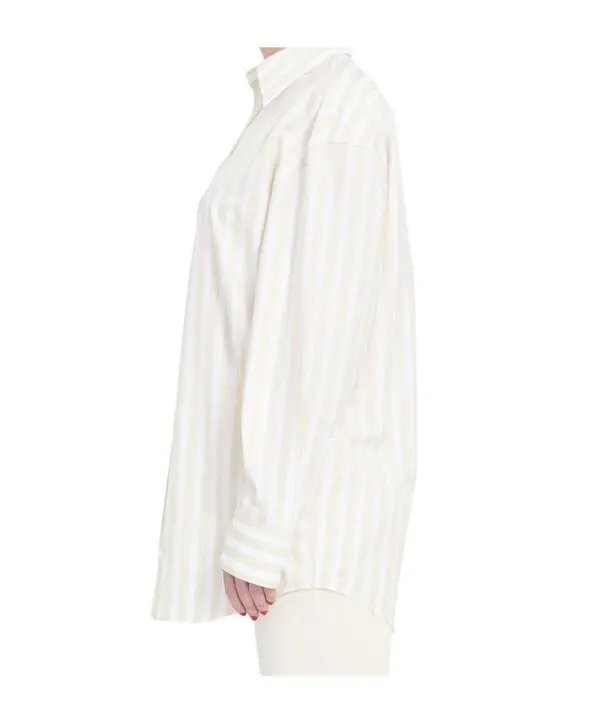 Saint Laurent Cassandre Striped Button-up Shirt